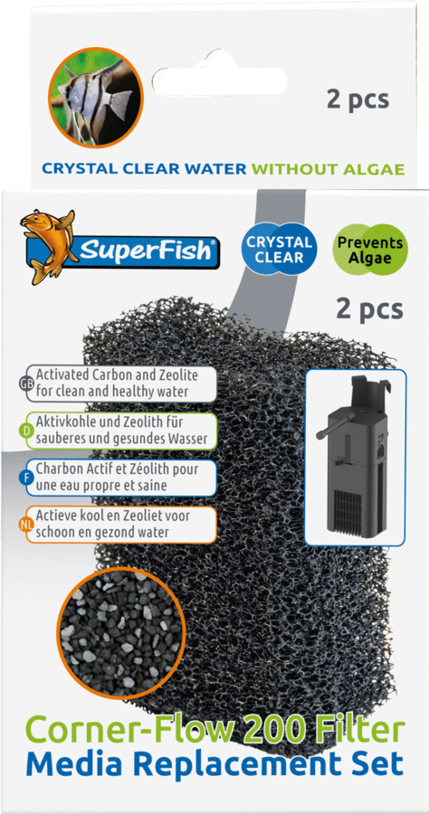 SuperFish CornerFlow Filter Media Replacement Set